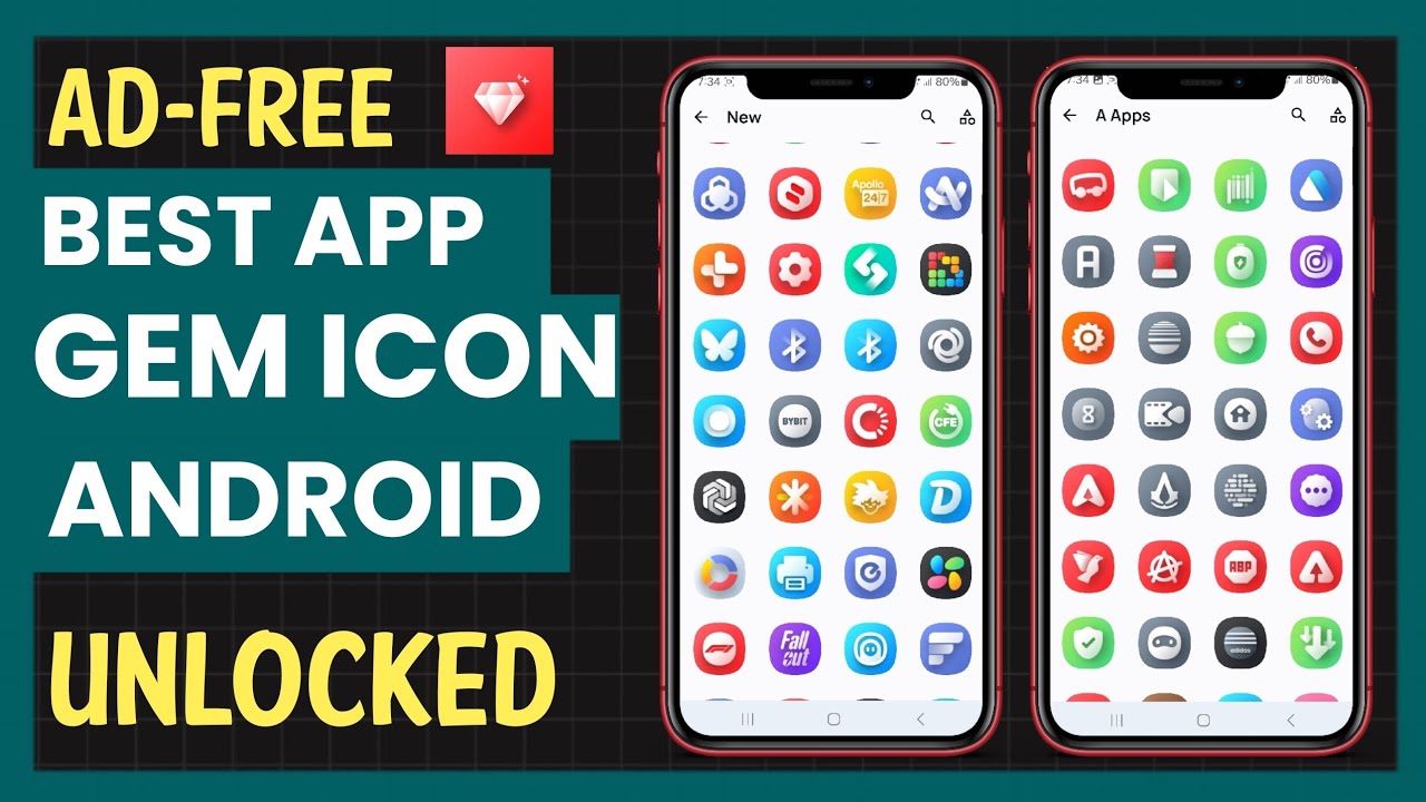 Best Free Gem Icon Pack App for Android