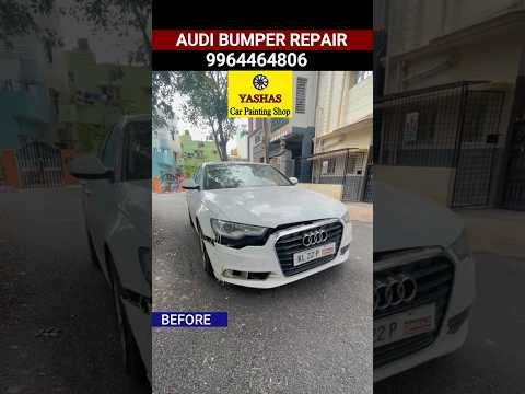 Audi, car dent bumper repair, painting Bangalore #shorts