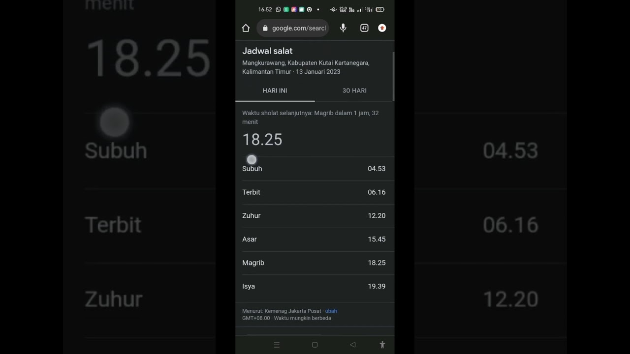JADWAL SHOLAT TANPA APLIKASI #shorts #tutorial #google #tips #tricks