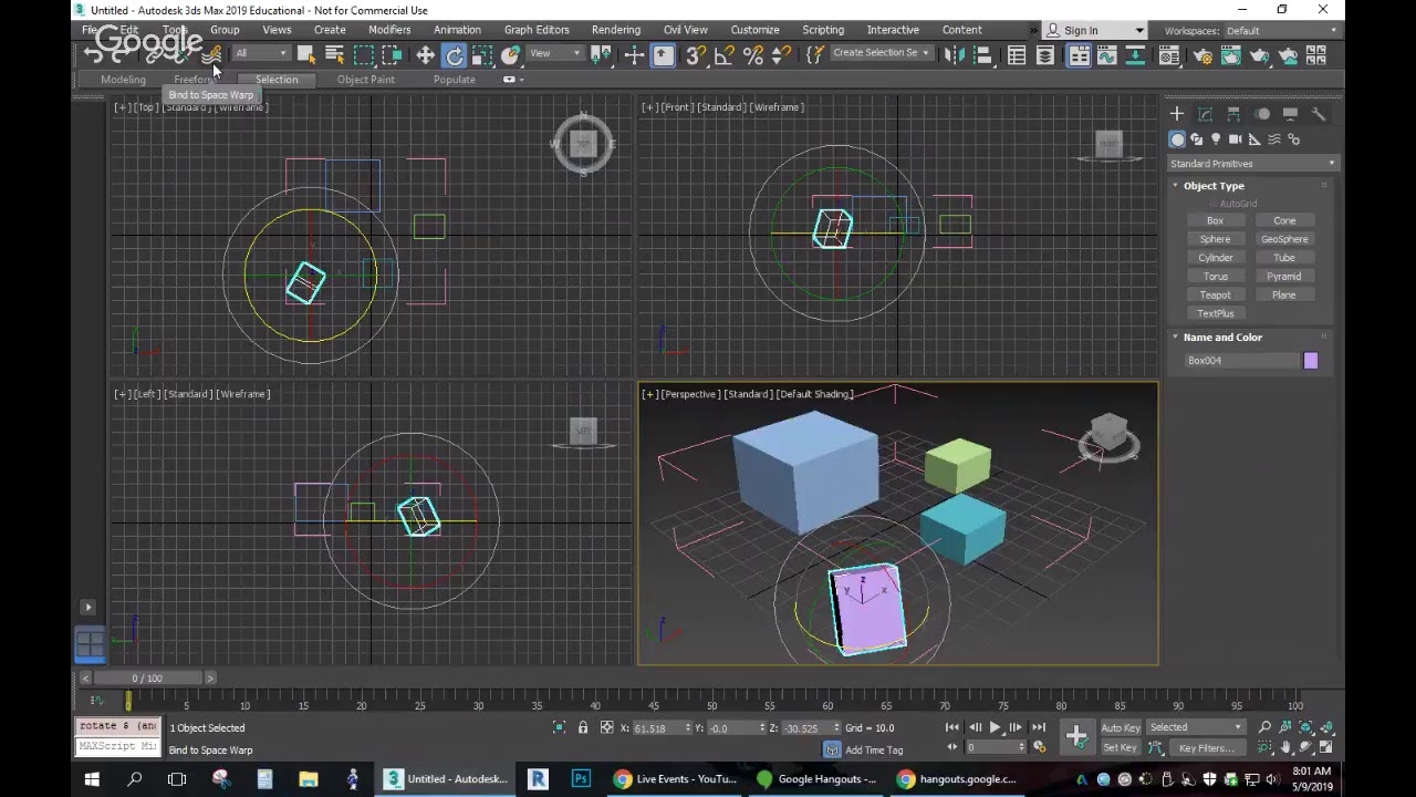 3Ds Max Grouping, Linking, and Aligning