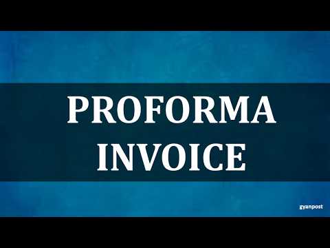 DISTINGUISH BETWEEN PROFORMA INVOICE AND INVOICE
