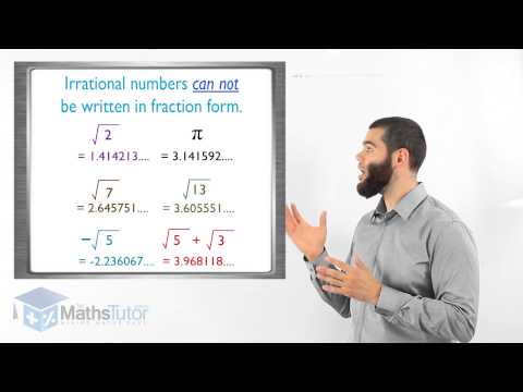 Maths Help - Introducing Irrational Numbers