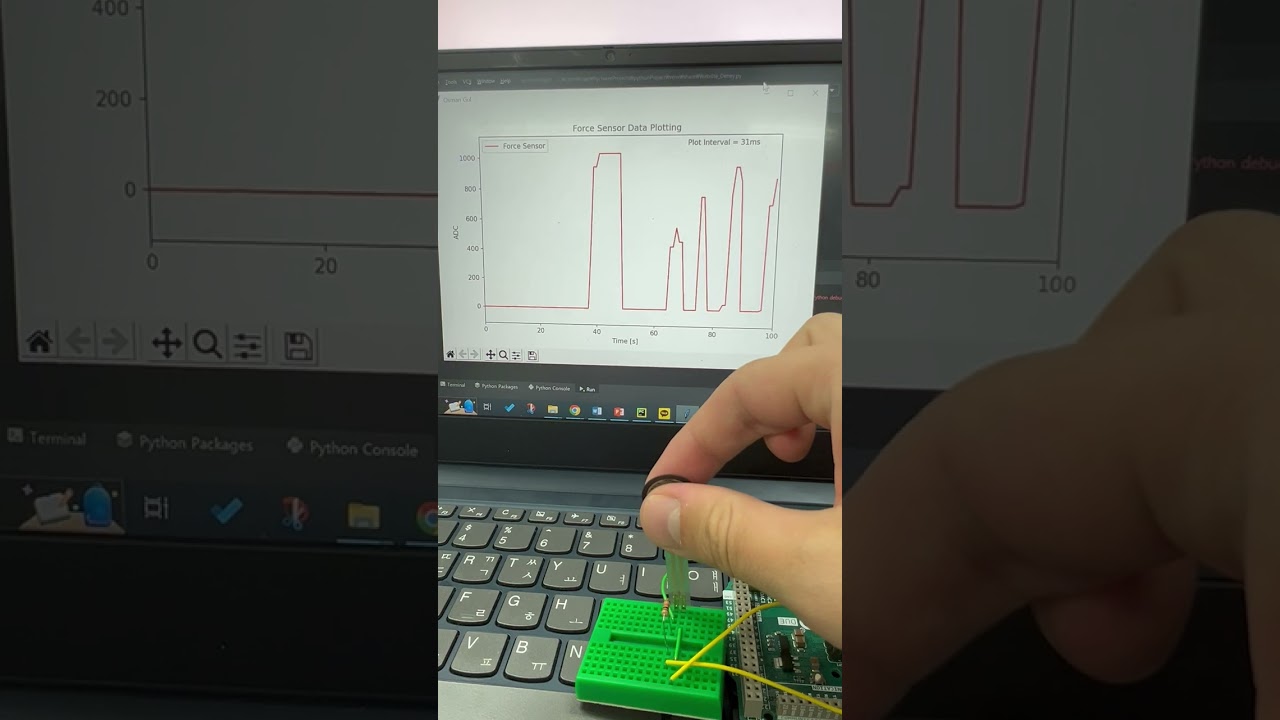Force Sensor Serial Data Plotting in Python Tkinter GUI (Faster Plotting)