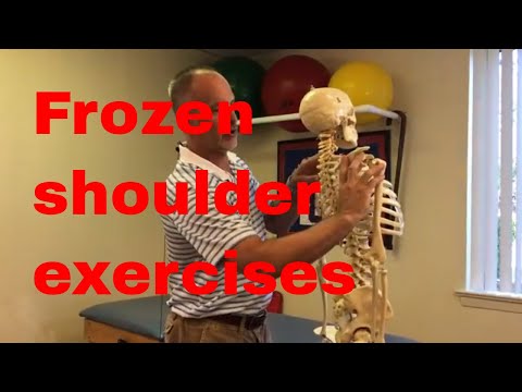 Do you have a frozen shoulder or adhesive capsulitis? Check out my exercises to move better
