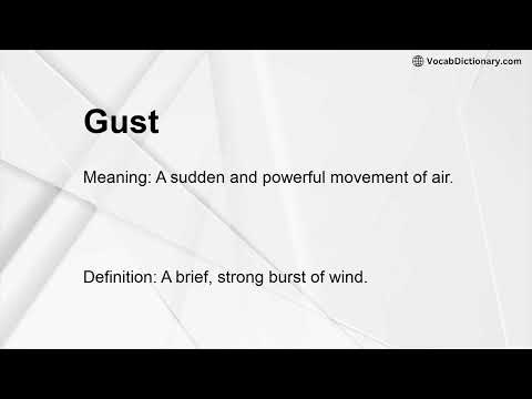 Gust Meaning