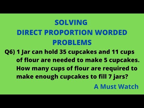 Direct Proportion Worded Problems