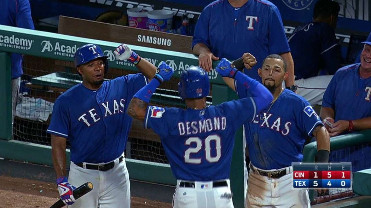 CIN@TEX: Desmond launches a solo home run to center