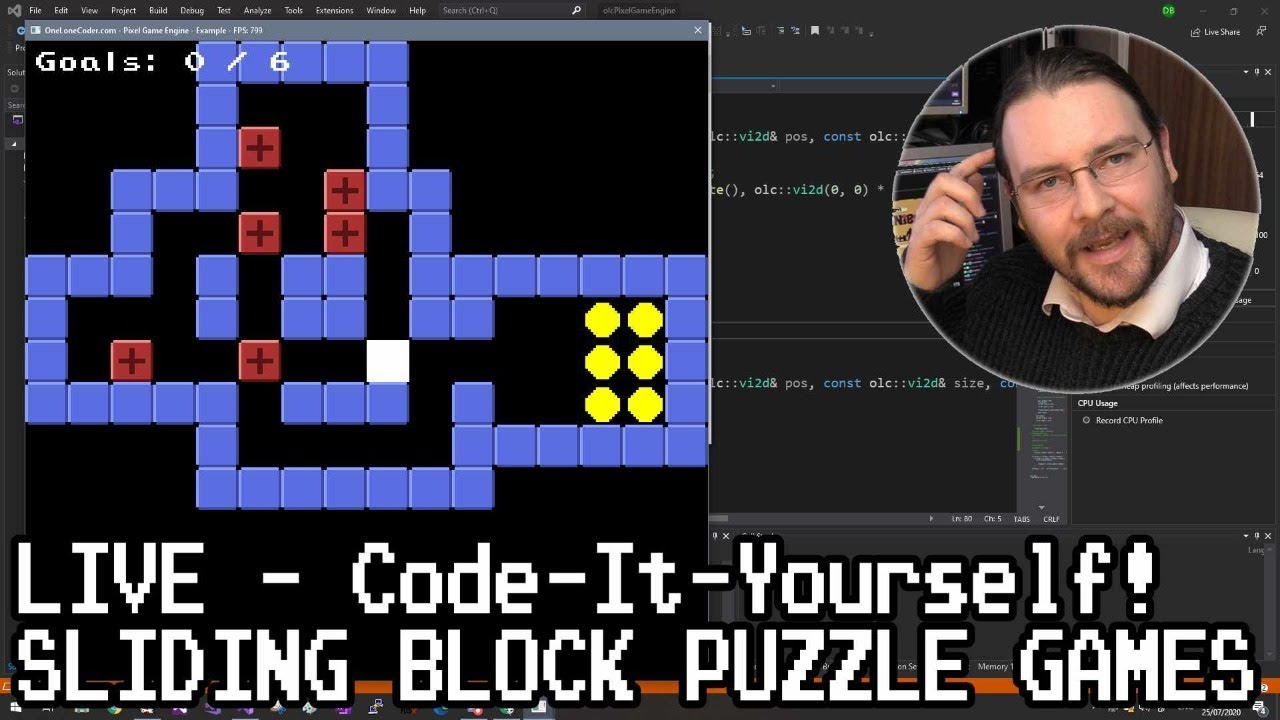 [LIVE] Code-It-Yourself! Sliding Block Puzzle Games