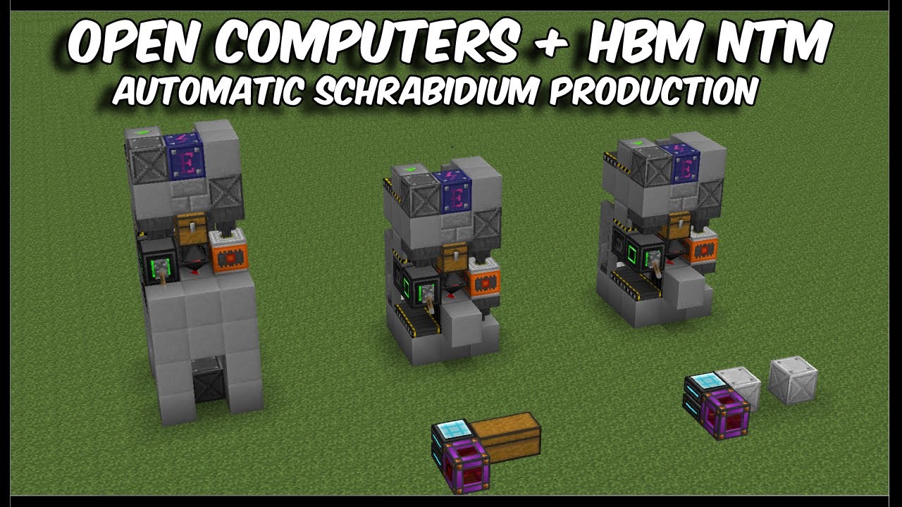 Automatic SCHRABIDIUM PRODUCTION - Open Computers + NTM | How to automate Schrabidium Transmutation