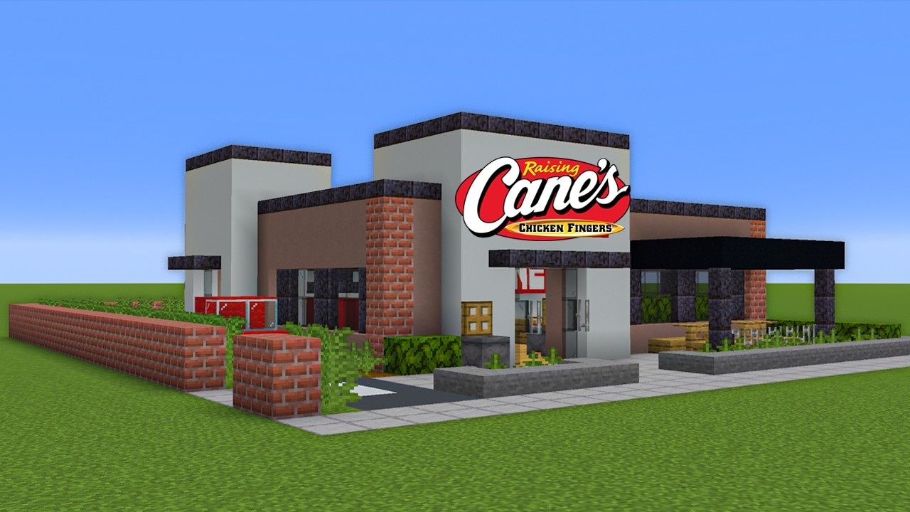 How to Build a Raising Cane’s in Minecraft | Step By Step Tutorial - Minecraft Builders