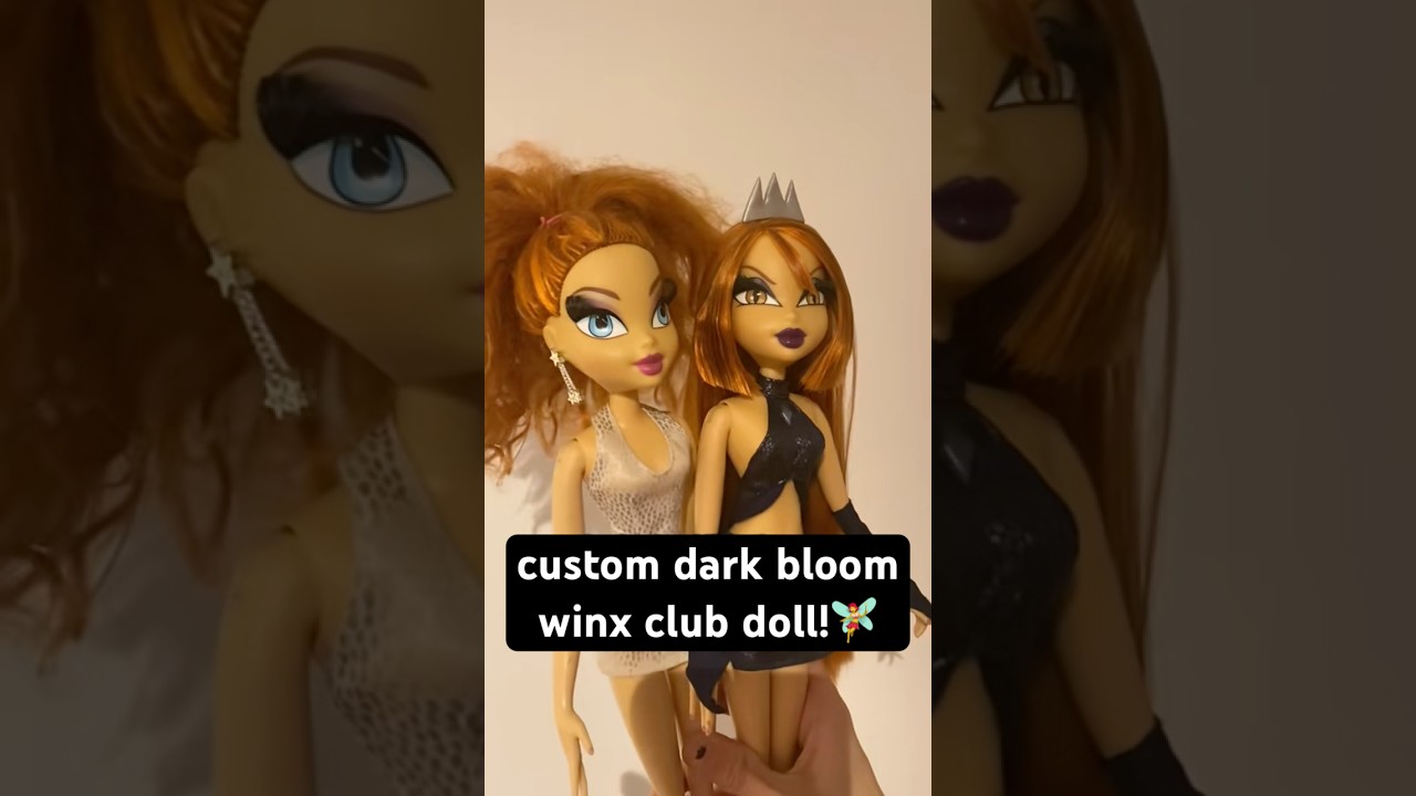 creating a dark bloom winx doll! #winxclub #fashiondoll #customdoll #ooak #dollrepaint #diy #art