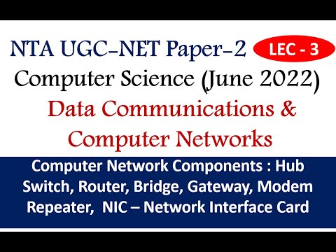 Computer Network Components Detailed Explanation Video Lecture - Crash ...