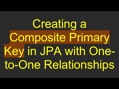 Creating a Composite Primary Key in JPA with One-to-One Relationships