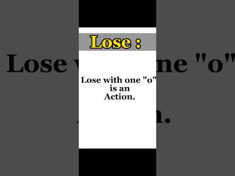 Meaning of"lose" #Shorts#Literature student AlishbaMalik #Youtube video