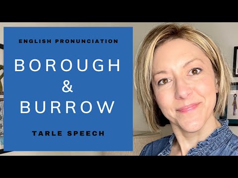 Learn to Pronounce BURROW & BOROUGH - American English Homophone Pronunciation Lesson #LearnEnglish