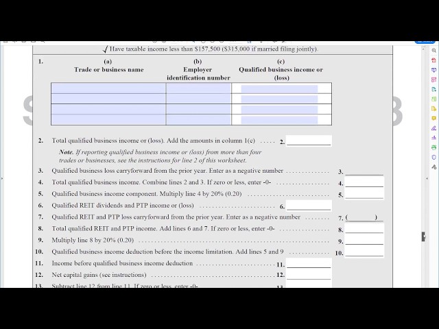 Michigan Business Income Worksheet Instructions Filing Multiple State