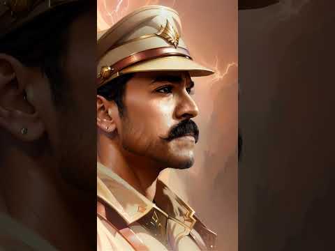 ram charan photo AI rrr digital painting oil painting