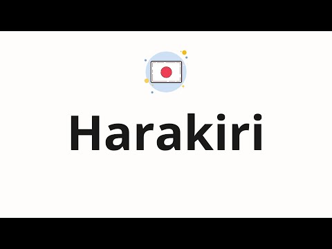 How to pronounce Harakiri