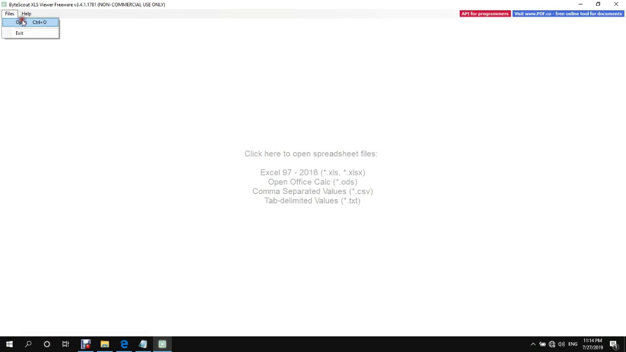 Open Your Excel Files with ByteScout XLS Viewer Without Having Microsoft Excel on Your Computer