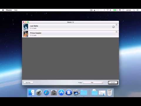 How to convert ebooks to PDF, ePUB, Kindle Mobi formats on Mac OS X