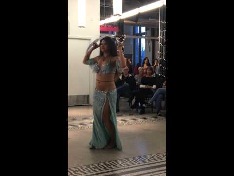 Belly dancer at warm cookies of the revolution