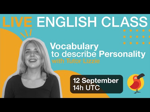 Cambly Live – Vocabulary to describe Personality