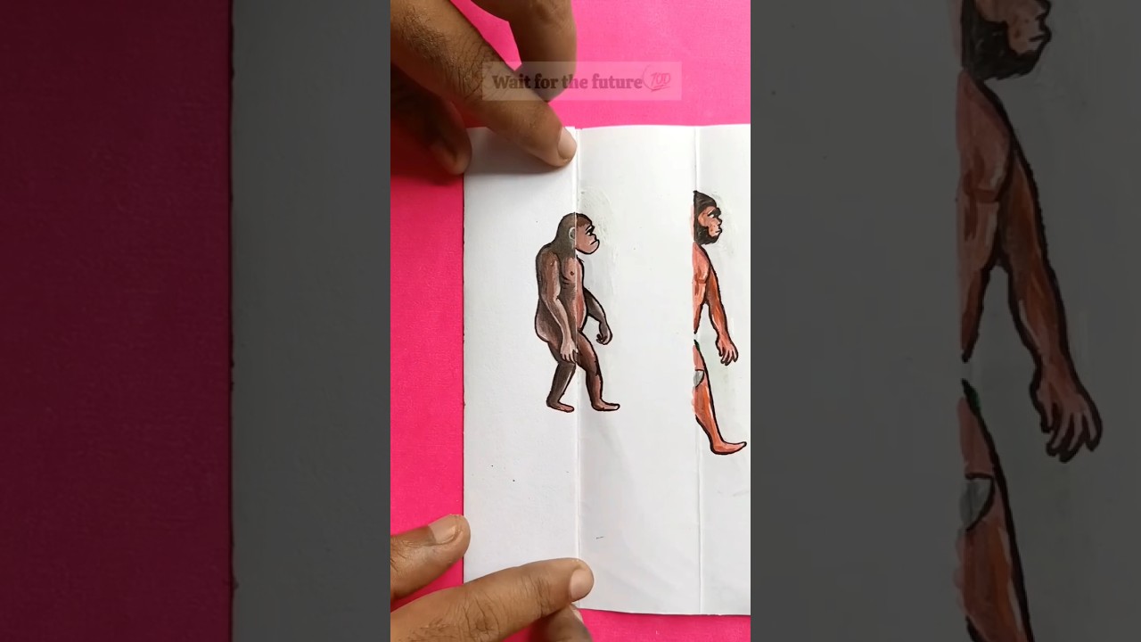 humans evolution 🧬#drawing #trending #shortviral