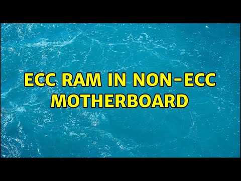 ECC ram in non-ECC motherboard