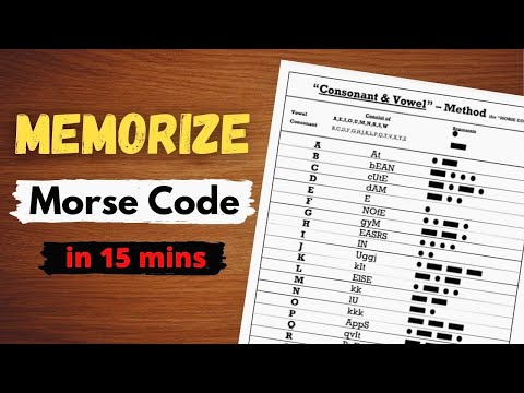How I learn MORSE CODE in 15 min | My own method- in hindi