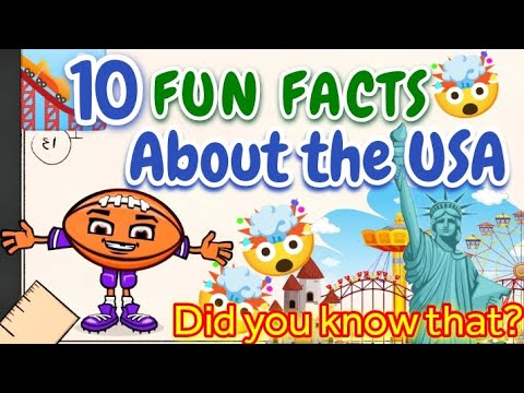 10 Fun Facts About the USA πΊπΈ | Shocking & Interesting Facts for Kids! Children's Educational video