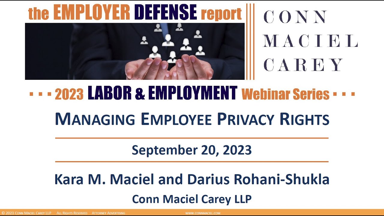 Managing Employee Privacy Rights: Everything You Need to Know [Webinar ...