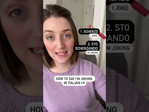 How to say I’m joking in Italian #shorts