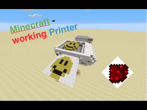 Working Minecraft Printer! Minecraft Project