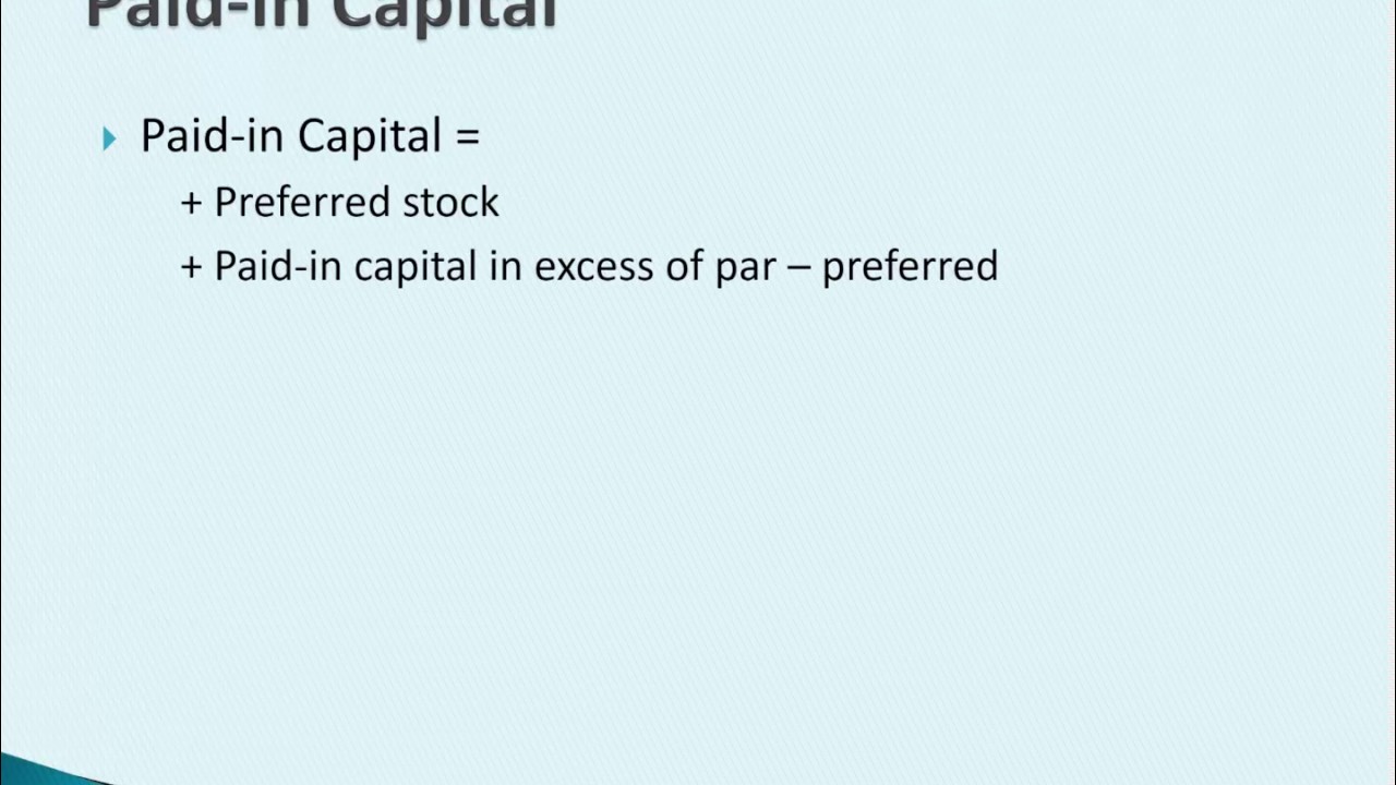 Equity on the Balance Sheet