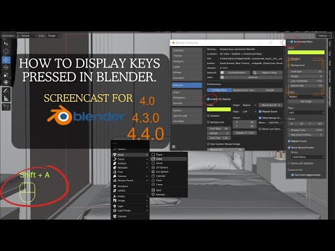 How to Install Screencast Keys for Blender 4.0 and 4.3, 4.4