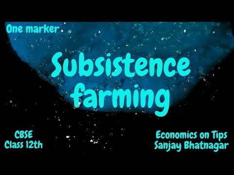 Subsistence farming-Class 12th-Indian economic development-#shorts #economics