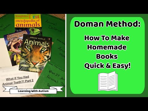 Doman Method: How To Make Homemade Books Quick & Easy!