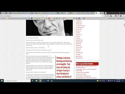 Story - cutting "thought" verbs