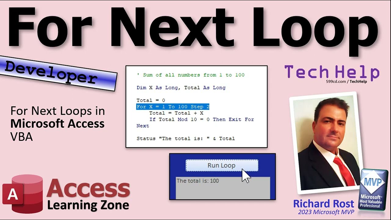 For Next Loops in Microsoft Access VBA