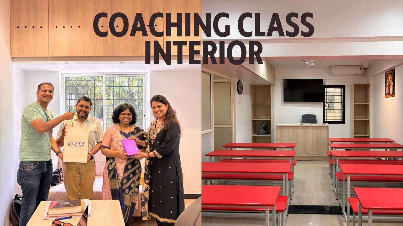 Coaching Class Interior | Modern & Functional Classroom Design | Classroom Design Ideas