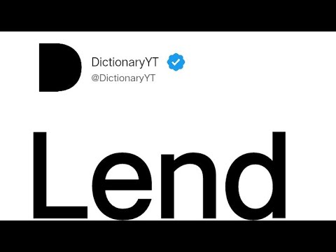 Lend Meaning in English