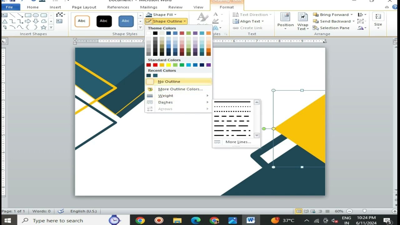 How to make a certificate-2 design in Microsoft word #microsoftoffice #certificate
