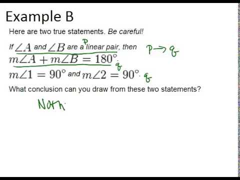 Deductive Reasoning: Examples (Geometry Concepts)