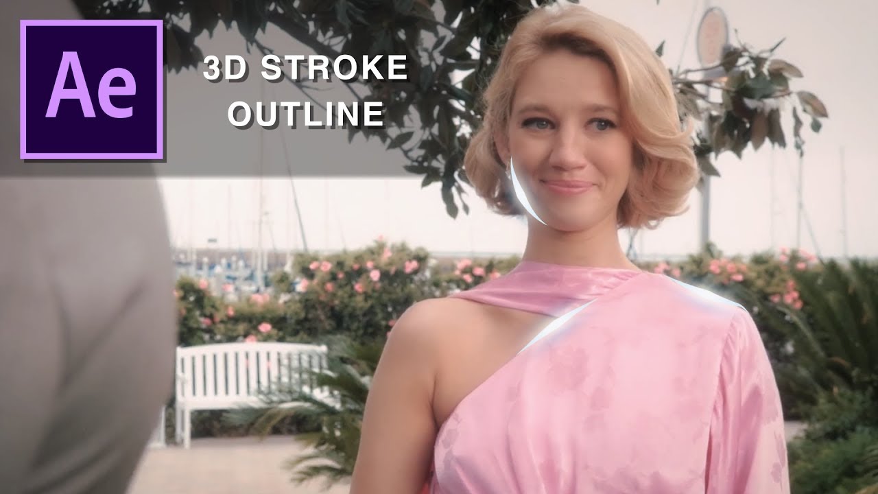 3d stroke outline | after effects tutorial