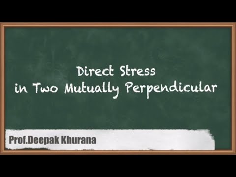 Direct Stress In Two Mutually Perpendicular Planes Explained In ...