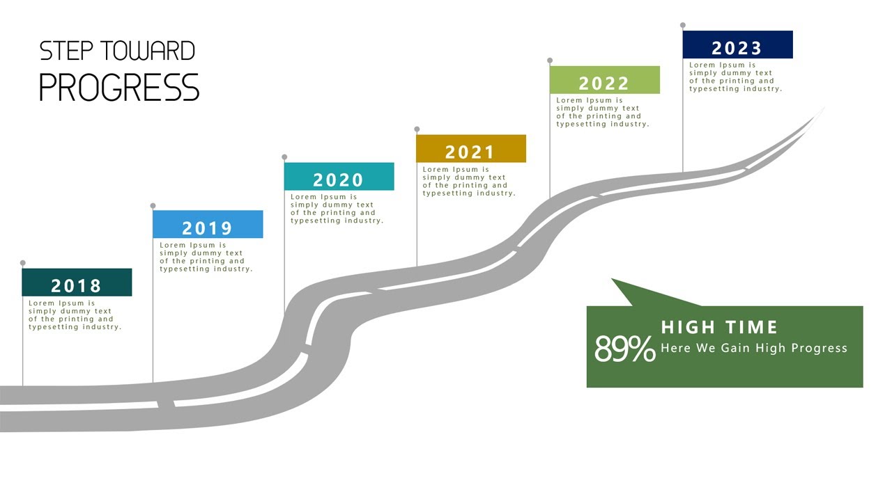 Free Download Best PowerPoint Timeline Template