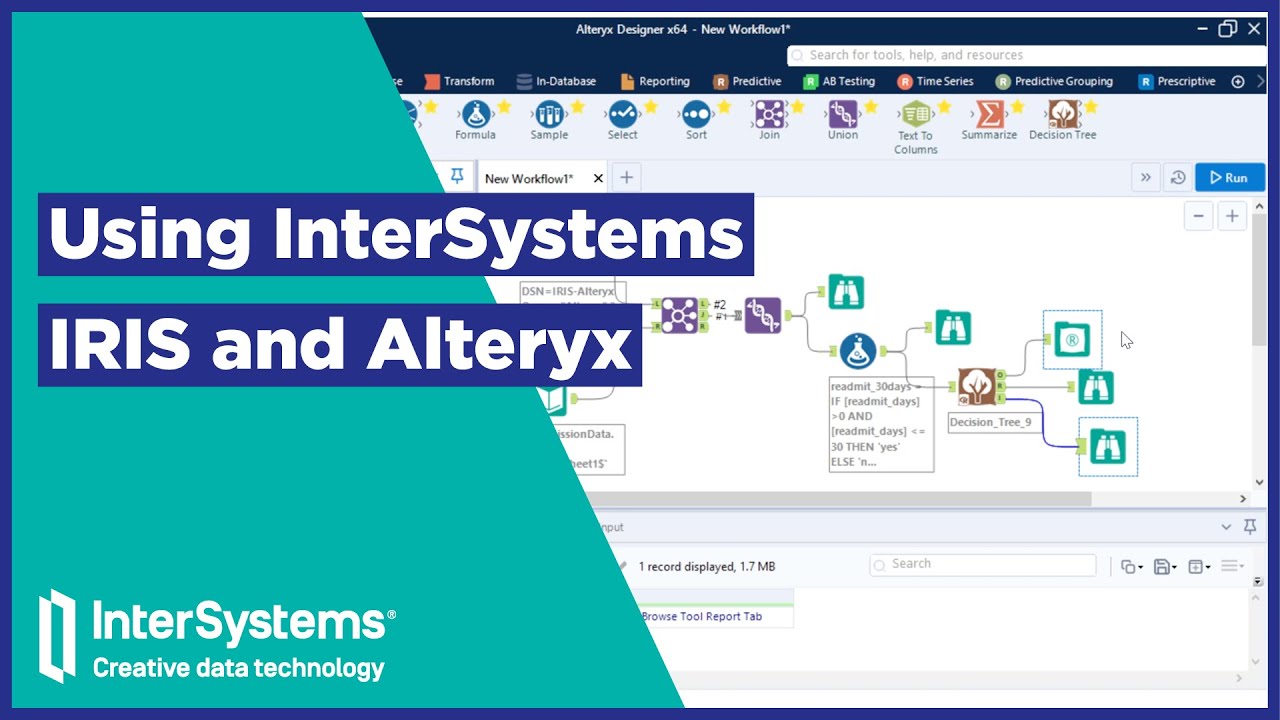 Using InterSystems IRIS and Alteryx