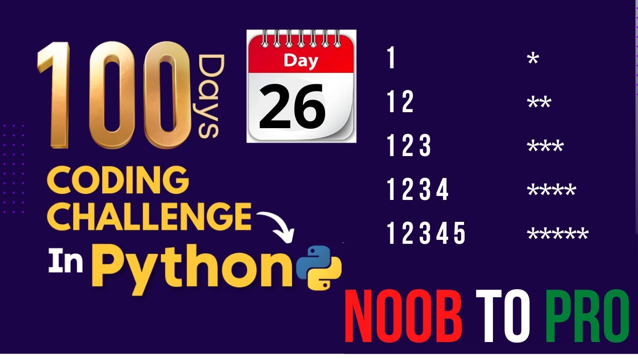 Day 26 | 100 Days Coding Challenge in Python | #python #programs #anjaliluthra #btech #bca #bsc #cs