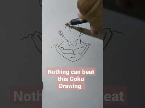 Drawing Son Goku's best form #shorts