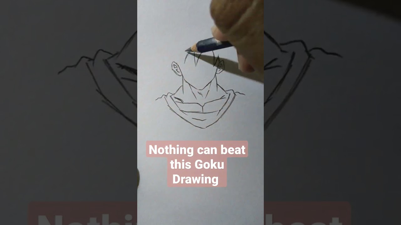 Drawing Son Goku's best form  #shorts